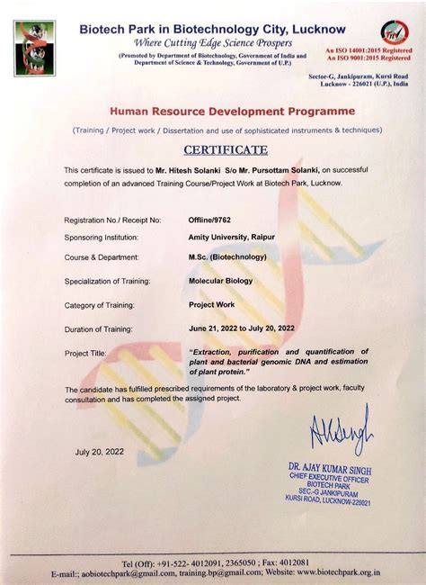 Hitesh Solanki On Linkedin Learning Experience Biotechnology