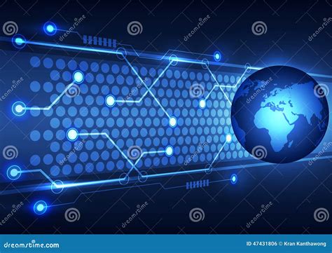 Abstract Global Satellite Technology Background Internet Network
