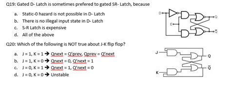 Solved Gated D Latch Is Sometimes Preferred To Gated Sr