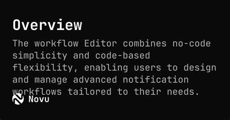 Overview Novu Documentation