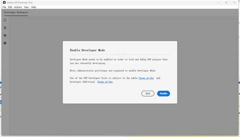 Why Cant I Use This Enable Button Uxp Developer Tool Adobe