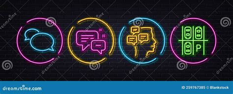 Messenger Messages And Employees Messenger Minimal Line Icons For Web Application Printing