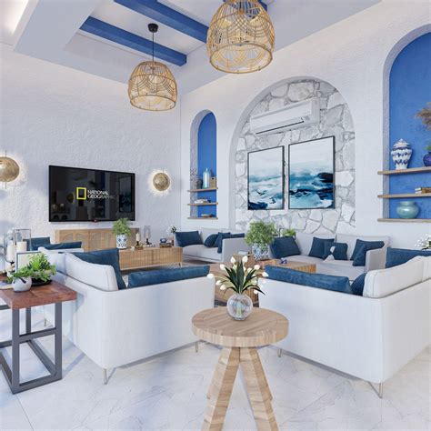 Santorini Style Themed Penthouse Interior In Pune Artofit