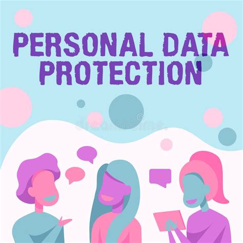 Text Caption Presenting Personal Data Protection Concept Meaning Protecting And Identify