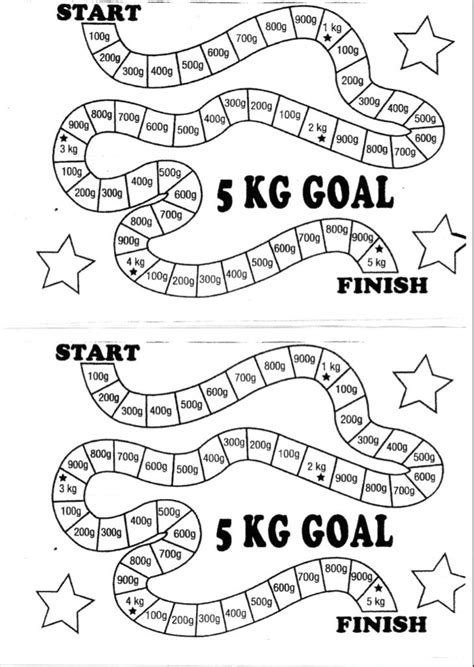 Free Printable Weight Loss Coloring Chart
