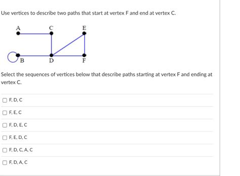 solved use vertices to describe two paths that start at