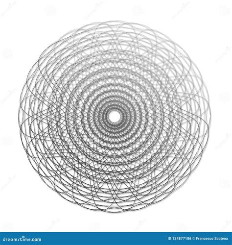 Infinity Black And White Concept Isolated On White Background Stock Illustration Illustration