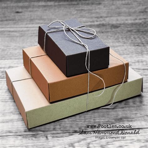 How To Make A Stack Of Boxes With Trailing Flowers Stampin Up Uk 1