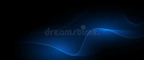 Illustration Vector Abstract Wave Flow Line Motion Pattern And