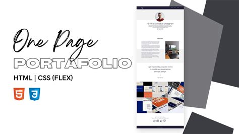 Haz Un Portafolio Sencillo Con Html Y Css Flex Youtube