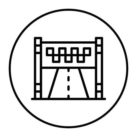 Premium Vector Finish Vector Illustration