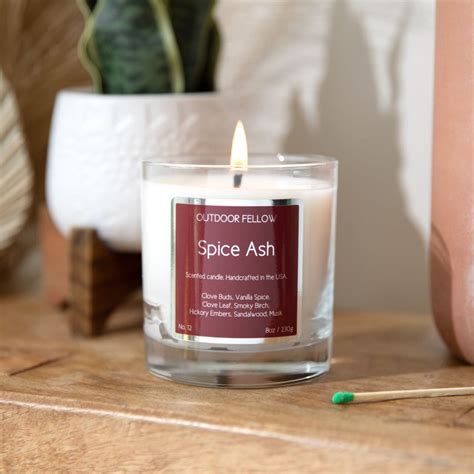 Spice Ash Scented Candle Outdoor Fellow Clove Scented Candle