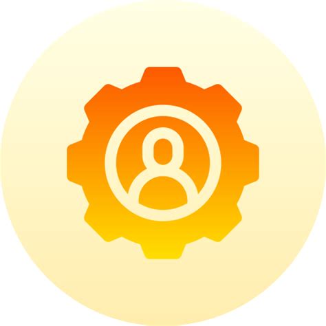 Gear Basic Gradient Circular Icon