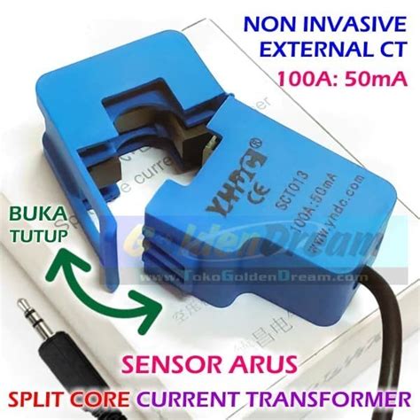 Jual Sct 013 100a 50ma Split Core Current Transformer Ct External Sensor Ac Shopee Indonesia