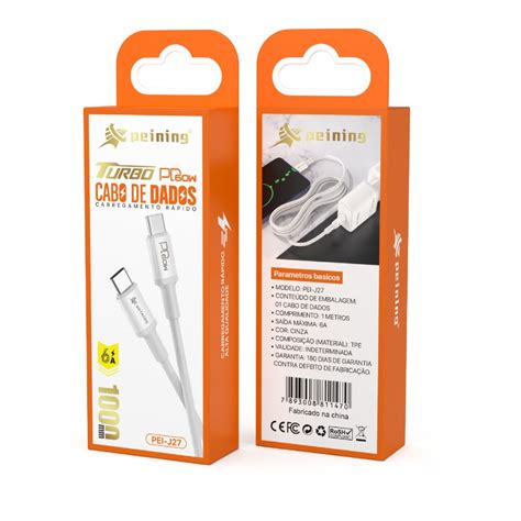 Cabo De Dados Pei J27 Tipo C Peining
