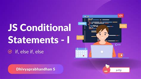 Javascript Conditional Statements If Else If And Else In Tamil Youtube