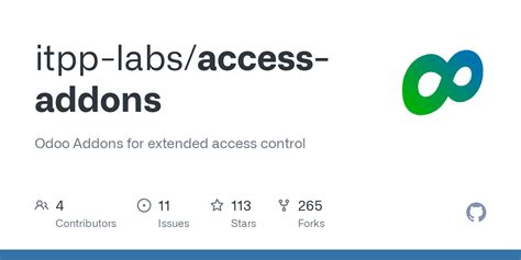 Github Itpp Labs Access Addons Odoo Addons For Extended Access Control