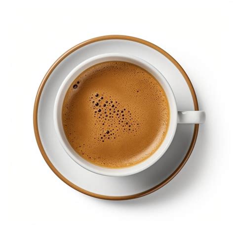 Чашка кофе на белом фоне вид сверху в 2025 г Кофе Чашка кофе Кофейня