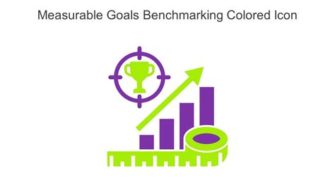 Measurable Goals Benchmarking Colored Icon In Powerpoint Pptx Png And Editable Eps Format Ppt