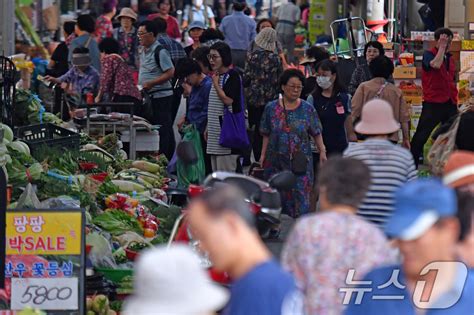 추석 대목장 아직은 뉴스1