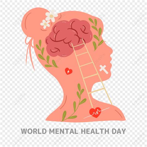 세계 정신 건강의 날 브레인 리프 사람 일러스트 손 손으로 그린 우주 편지포스터디자인 Png 일러스트 무료 다운로드 Lovepik