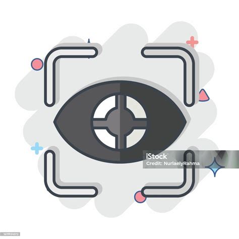 아이콘 아이 트래킹 3d 시각화 기호와 관련이 있습니다 만화 스타일 심플한 디자인 편집 가능 간단한 그림 3차원 형태에 대한 스톡 벡터 아트 및 기타 이미지 Istock