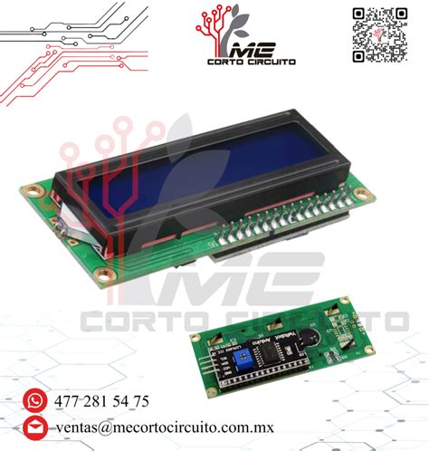 Pantalla Lcd 16×2 Con MÓdulo I2c Corto Circuito