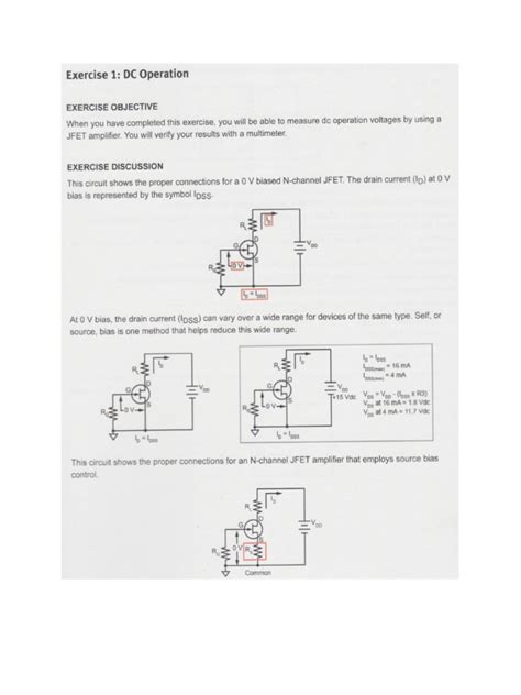Expt 05 Junction Field Effect Transistor Pdf