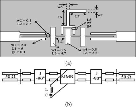 Schematic Layout And Equivalent Circuit Network Of The Presented Uwb Download Scientific