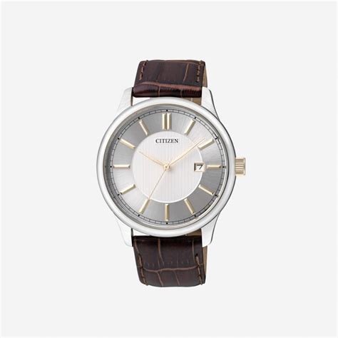Citizen Quartz 40 мм Телячья кожа Серебристый Белый Коричневый купить ...