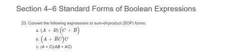 Section 4 6 ﻿standard Forms Of Boolean