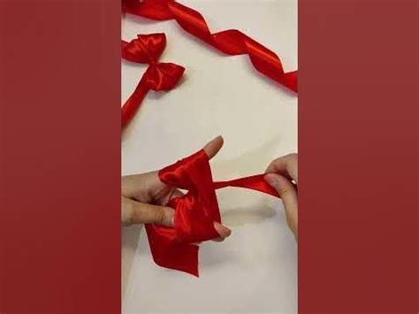 How To Tie A Double Loop Bow How To Make A Double Bow Kako Vezati Masnu Shorts Ribbon Bow