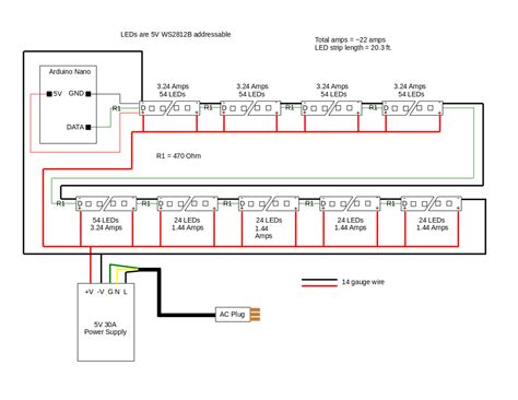 Need Help To Safely Power 5v Ws2812b Led Strip From Arduino Nano Leds