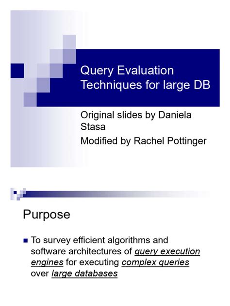 Execution Pdf Database Index Databases