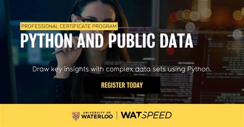 Watspeed At The University Of Waterloo On Linkedin Python And Public