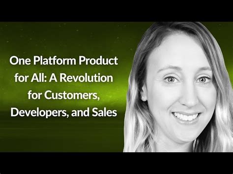 Free Video One Platform Product For All A Revolution From Conf42 Class Central