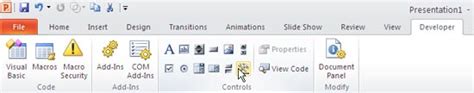 Enable Developer Tab Of The Ribbon In Powerpoint 2010 For Windows