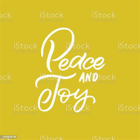 손으로 그린 글자 카드입니다 Chritmas 엽서입니다 비문 평화와 기쁨 완벽 한 디자인 인사말 카드 포스터 티셔츠 현수막 인쇄 초대장 환희에 대한 스톡 벡터 아트 및 기타