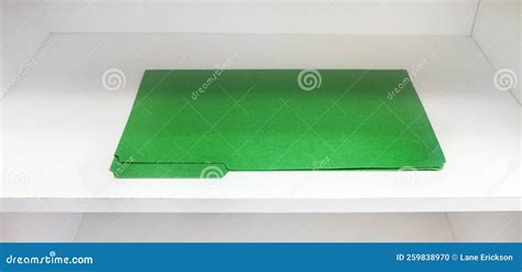 Green Folder Files In Office Stock Photo Image Of Commerce Document