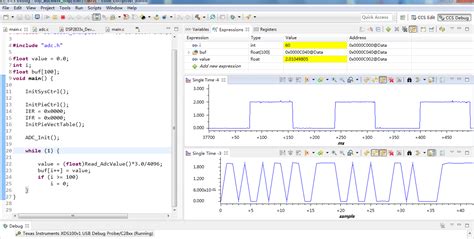 Ccs中实时显示adc采样波形ccs怎么实时显示变量曲线 Csdn博客