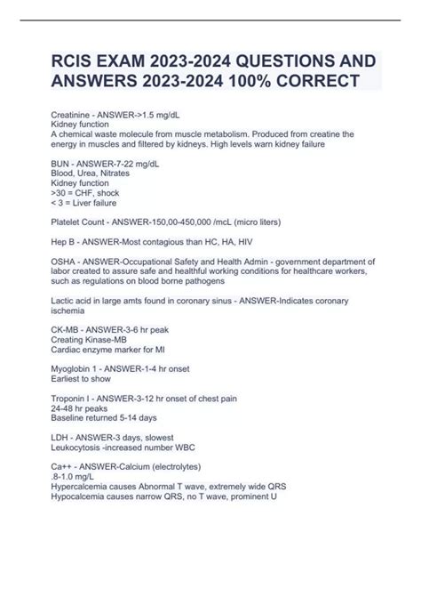 Rcis Exam Questions And Answers 100 Correct Rcis Stuvia Us