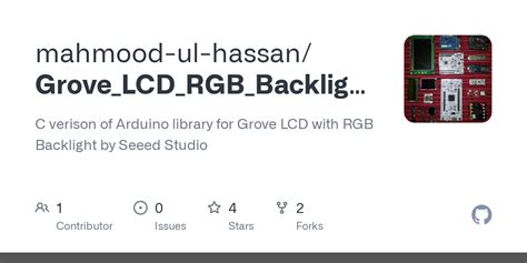 Github Mahmood Ul Hassan Grove Lcd Rgb Backlight C Verison Of Arduino Library For Grove Lcd