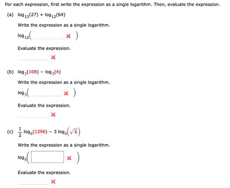 Solved For Each Expression First Write The Expression As A Chegg Com