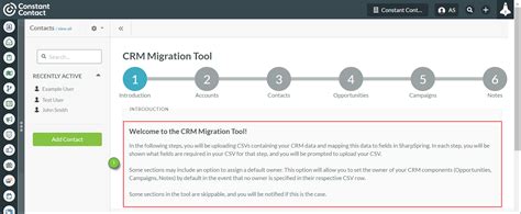 Using The Crm Migration Tool