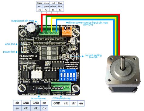 Pibot Nema17 Stepper Motor 165a 18°