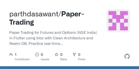 GitHub Parthdasawant Paper Trading Paper Trading For Futures And Options NSE India In