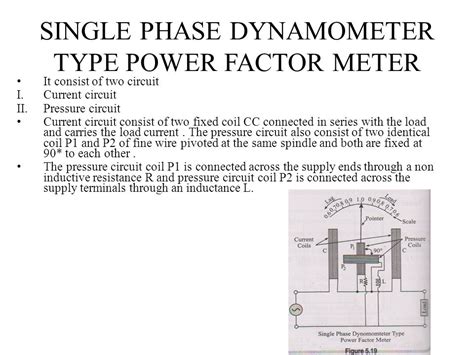 Schematic Diagram Of Power Factor Meter