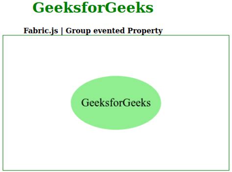 Fabric Js Group Evented Property GeeksforGeeks