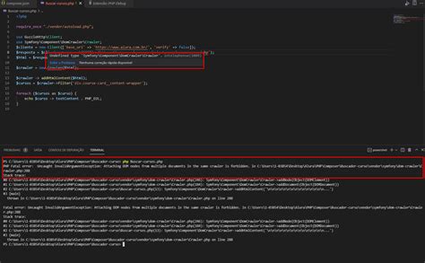 Erro No Crawler Php Composer Dependências Autoload E Publicação