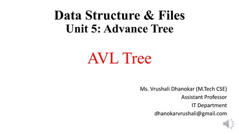 avl tree in data structure pptx